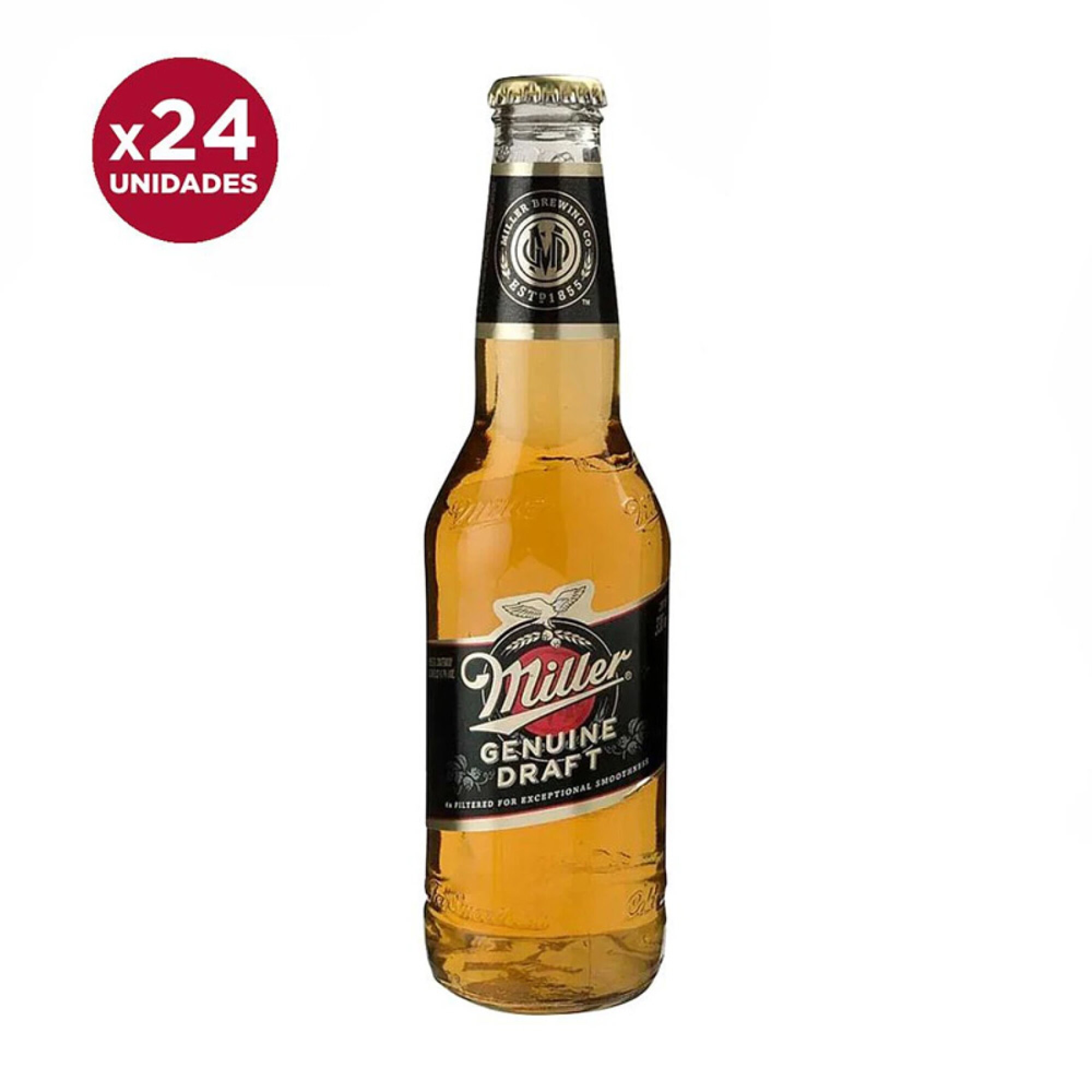 Cerveza Miller 24 unidades - 330 ml — Tienda Soy Santander