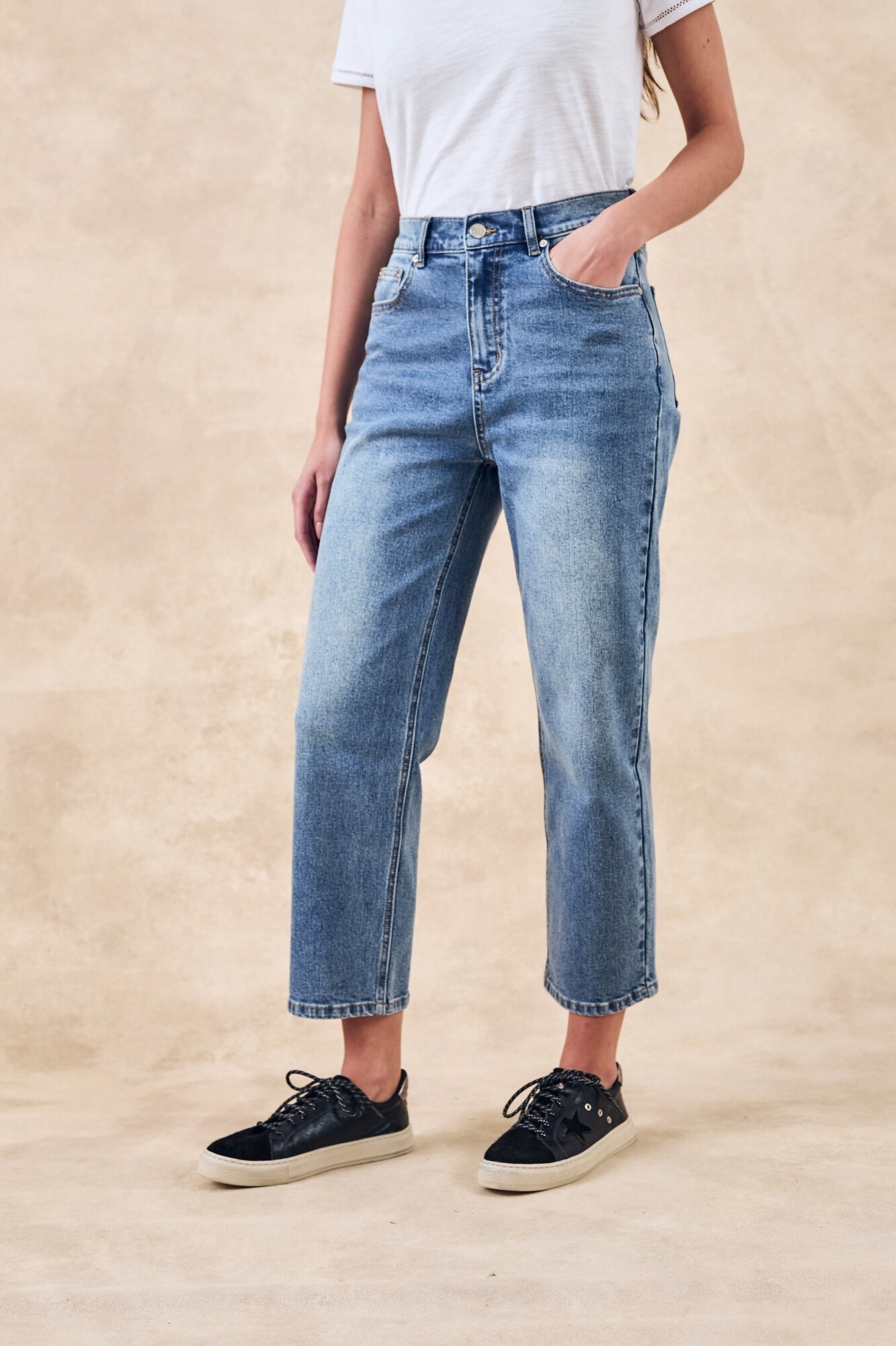 Jean Crop Recto - Denim — Lemon