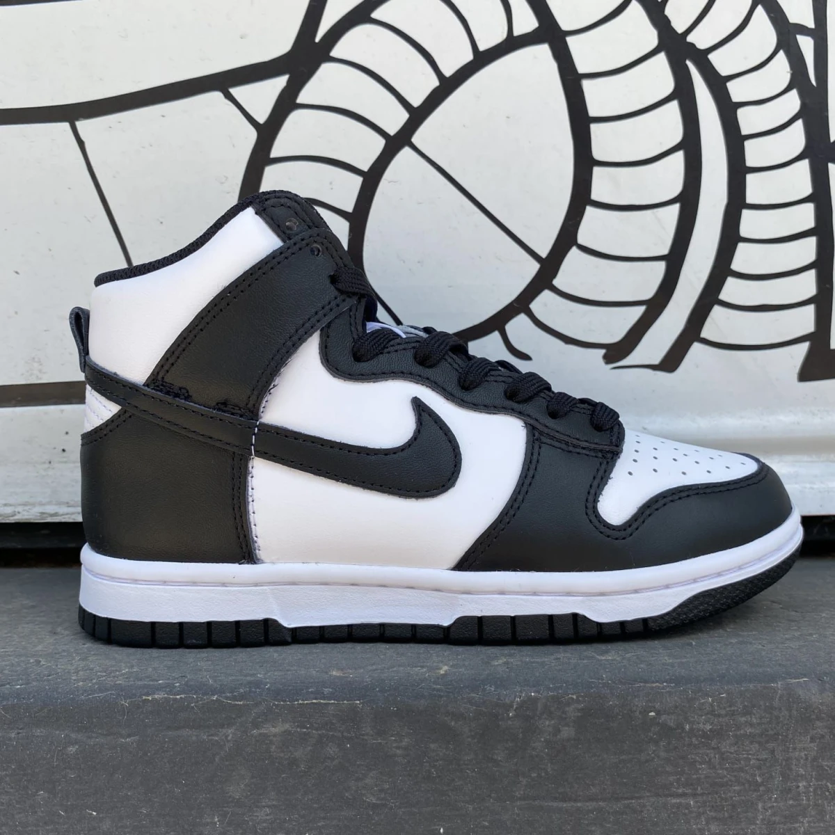 Championes Nike Dunk High - White & Black — Zooko