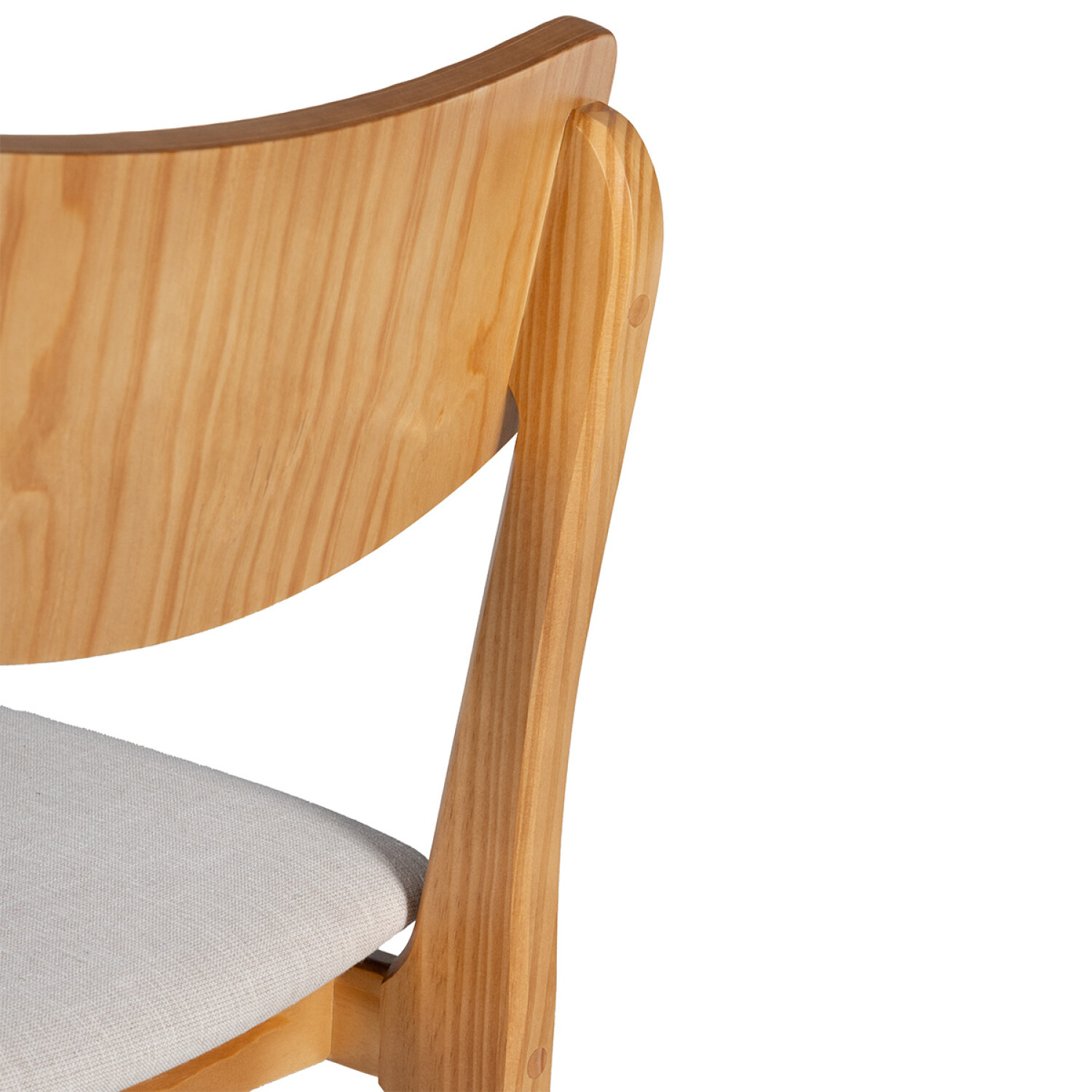 Silla Zoe - Cedro - Tela Rústica - Rustico beige (4F) — NYR Uruguay