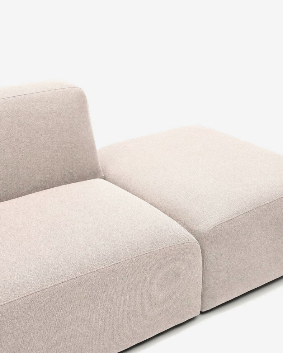 Sofá modular Neom - 2 plazas con terminal beige 244 cm — Kave Home