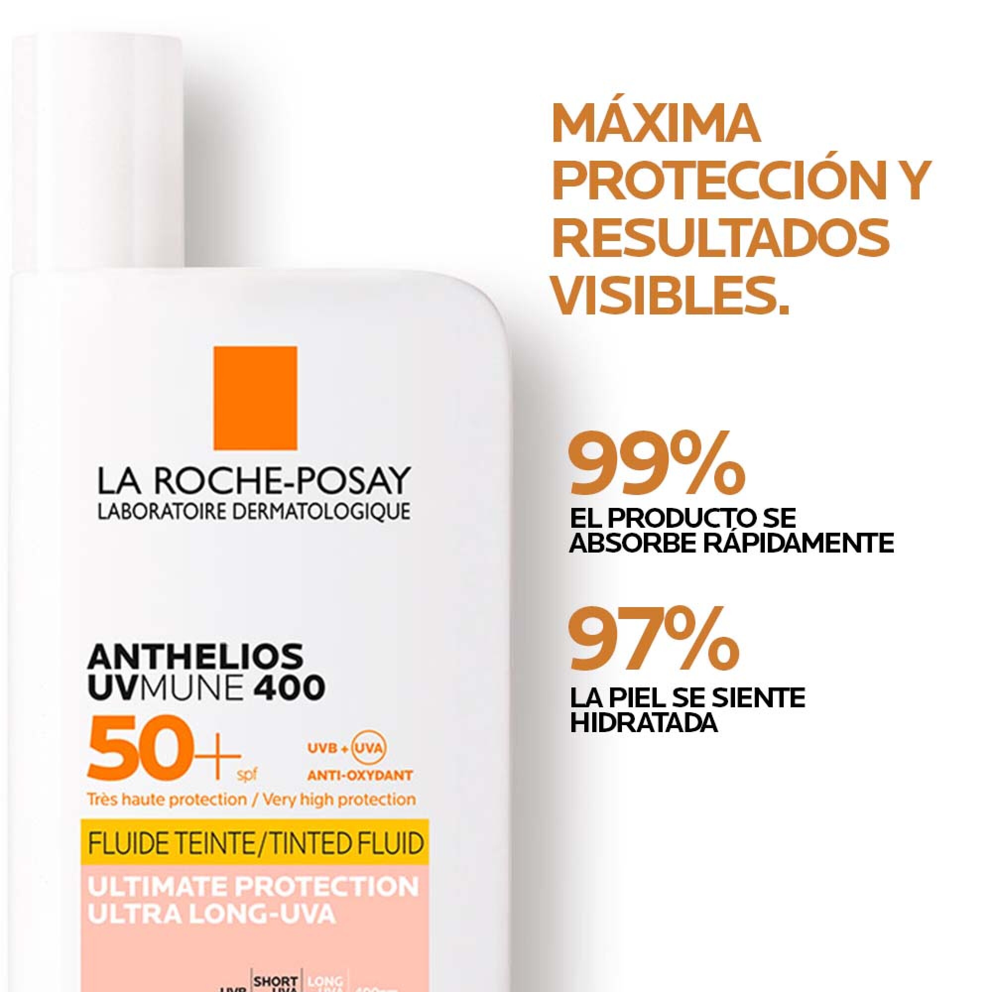 Protector Solar La Roche-Posay Anthelios UBMune400 Con Color 50ml — San ...