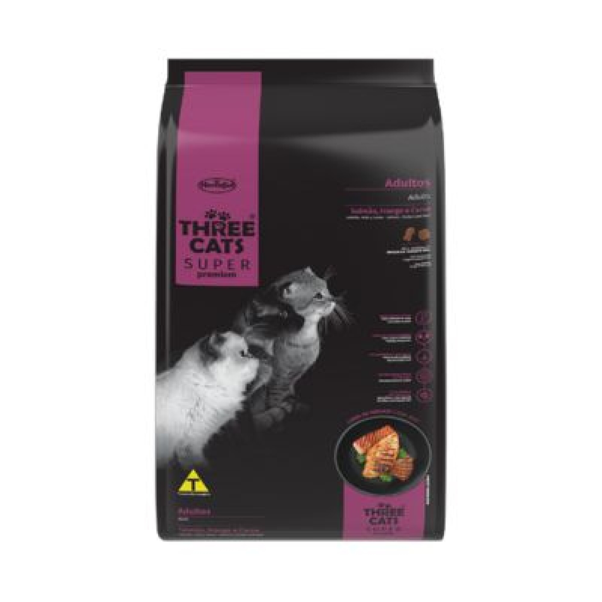 Three Cats Súper Premium Adulto 3kg | Nutrición Completa — Pet+