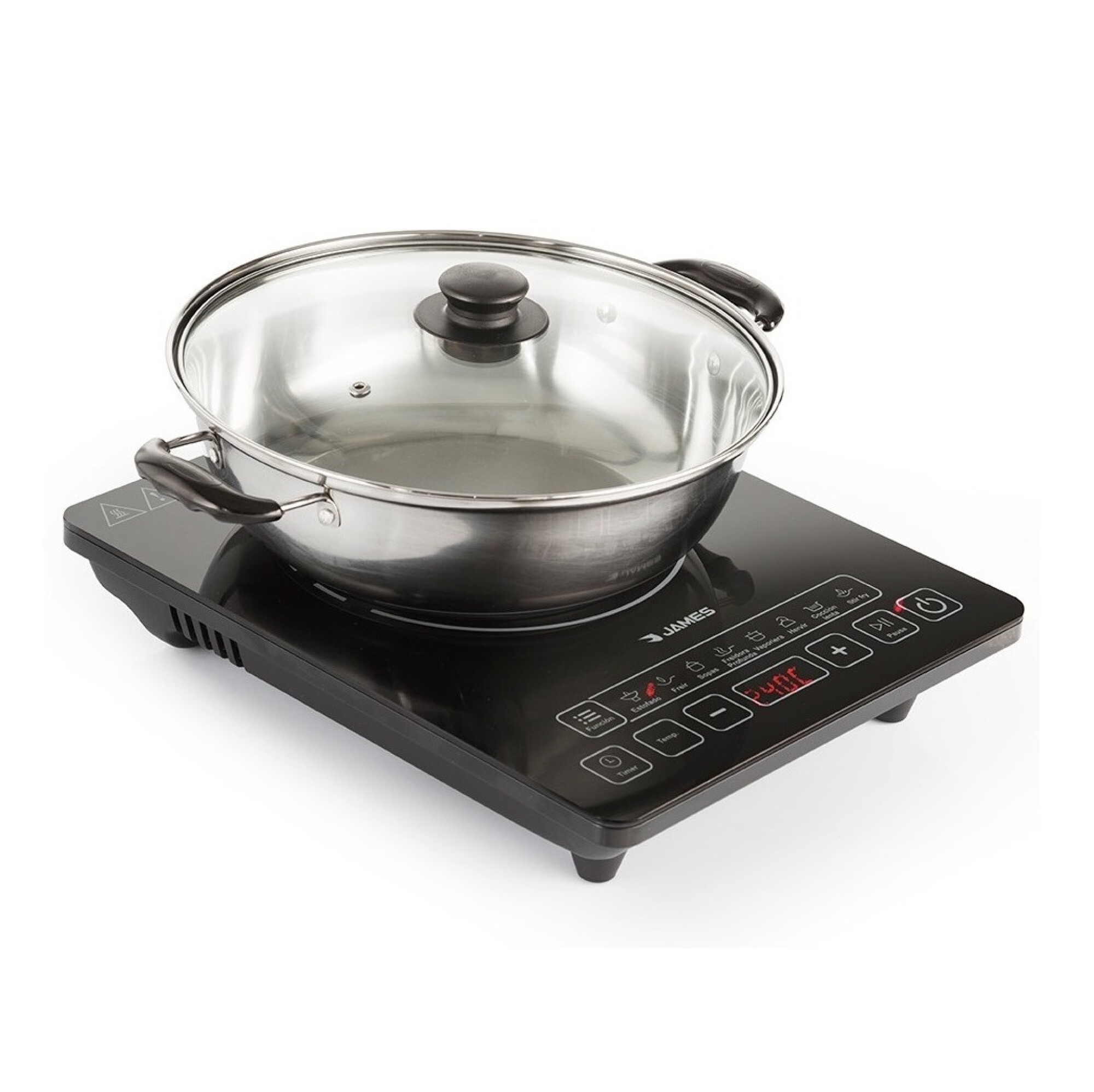 Anafe Portatil Electrico James Cij-21 Practico Olla Incluida Color ...