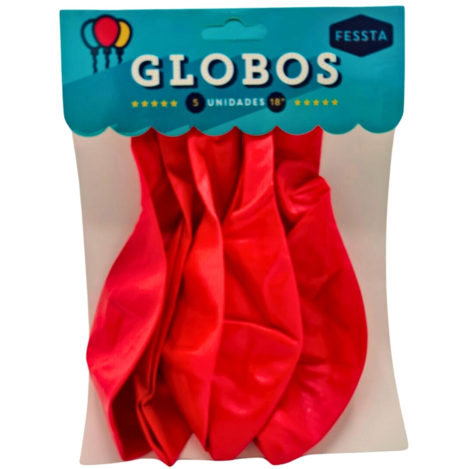 Globos X5 Tamaño R18 - Rojo Pastel — Casa Fessta