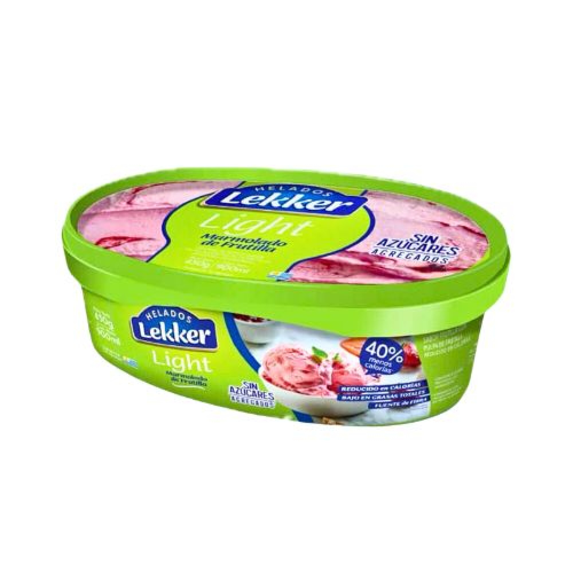 Helado Light Lekker - 900 ml - Frutilla y Pulpa Frutilla — CONGELADOS ...