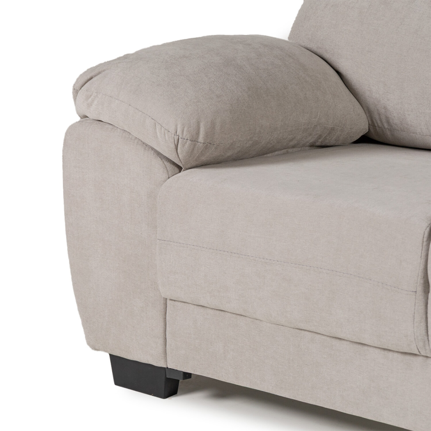 Sofá Serena (Outlet) - Tela Microfibra - 2 cuerpos - Berlin 05 (Ceniza ...