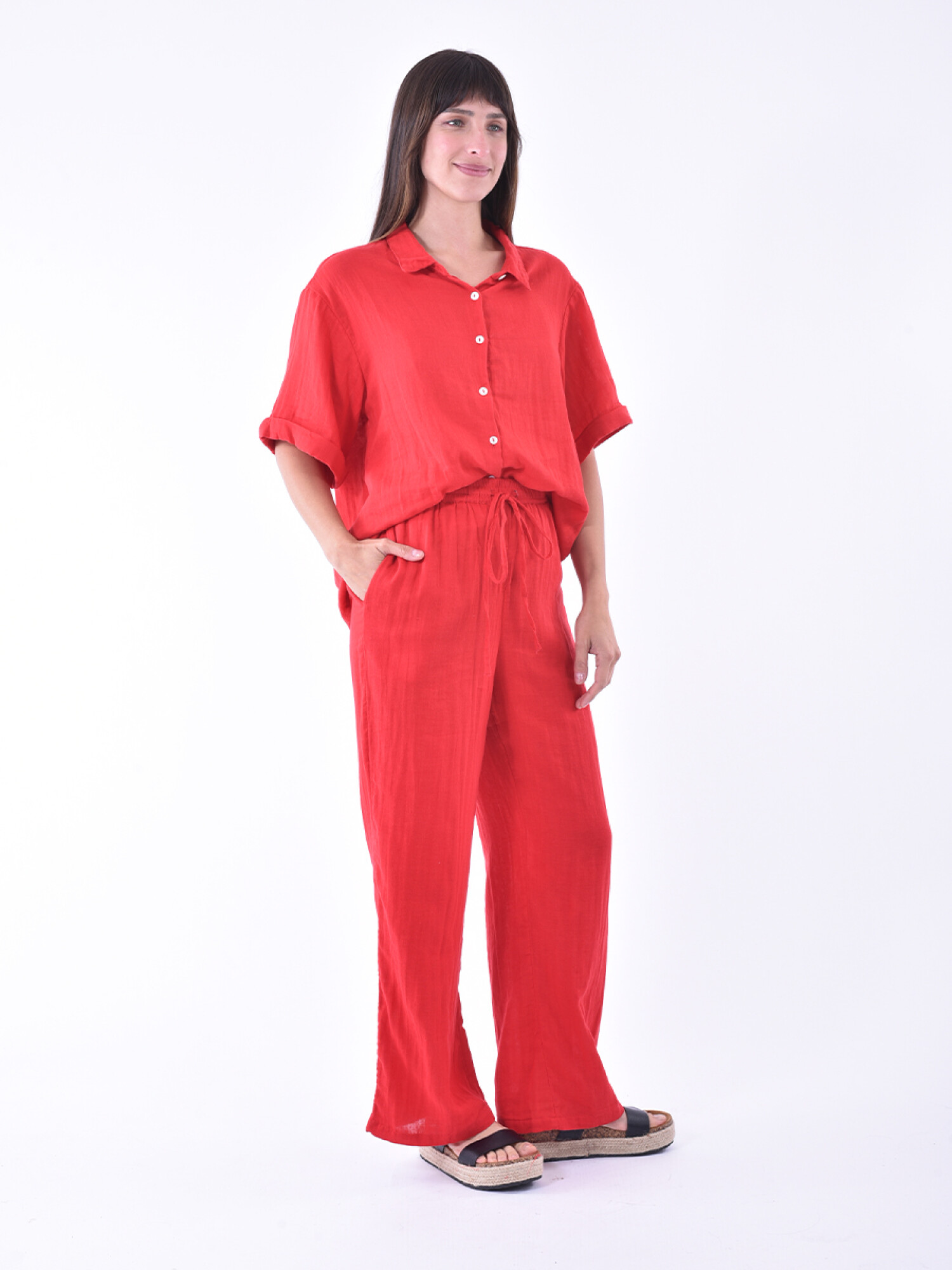 PANTALON TANZO - ROJO — Guapa