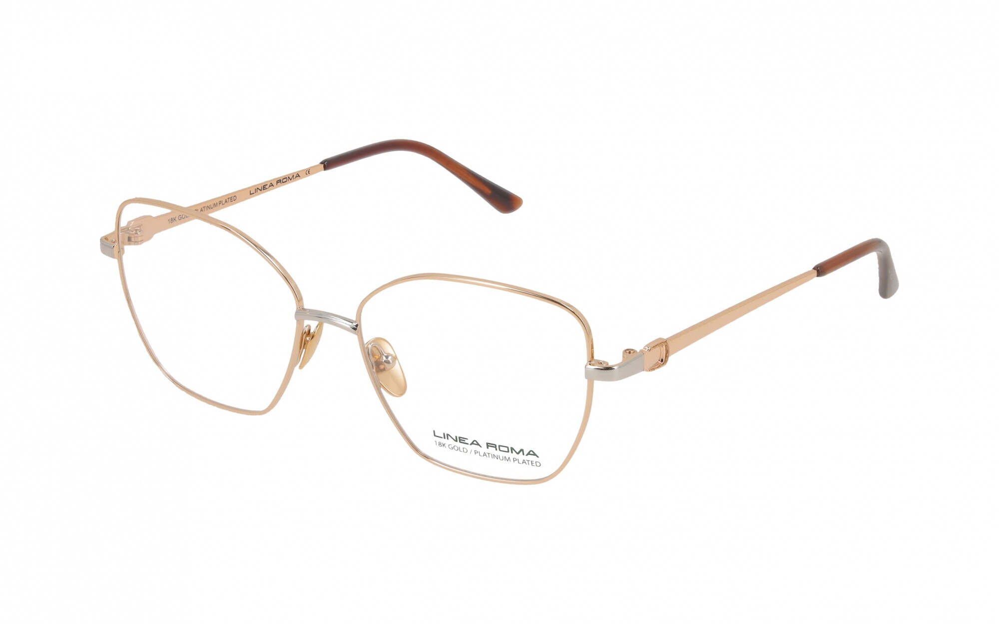Linea Roma 118 col 3 18K Gold/Platinum Plated — Optica Florida