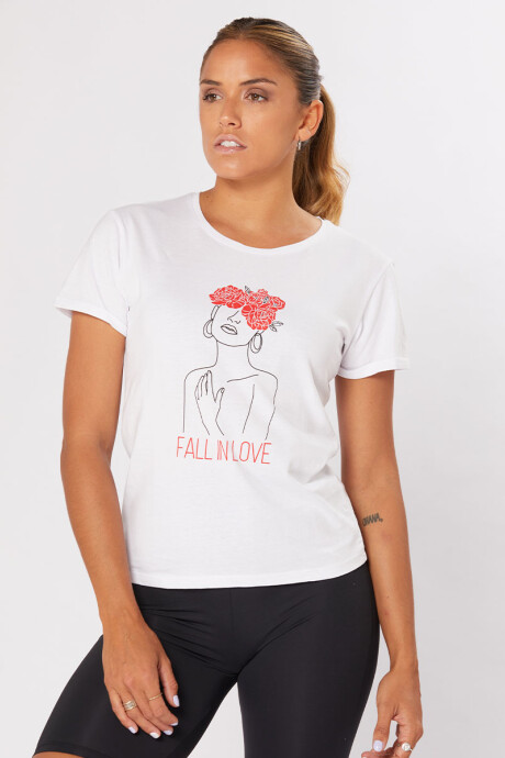 T-SHIRT ROSED - Blanco — Superoutlet