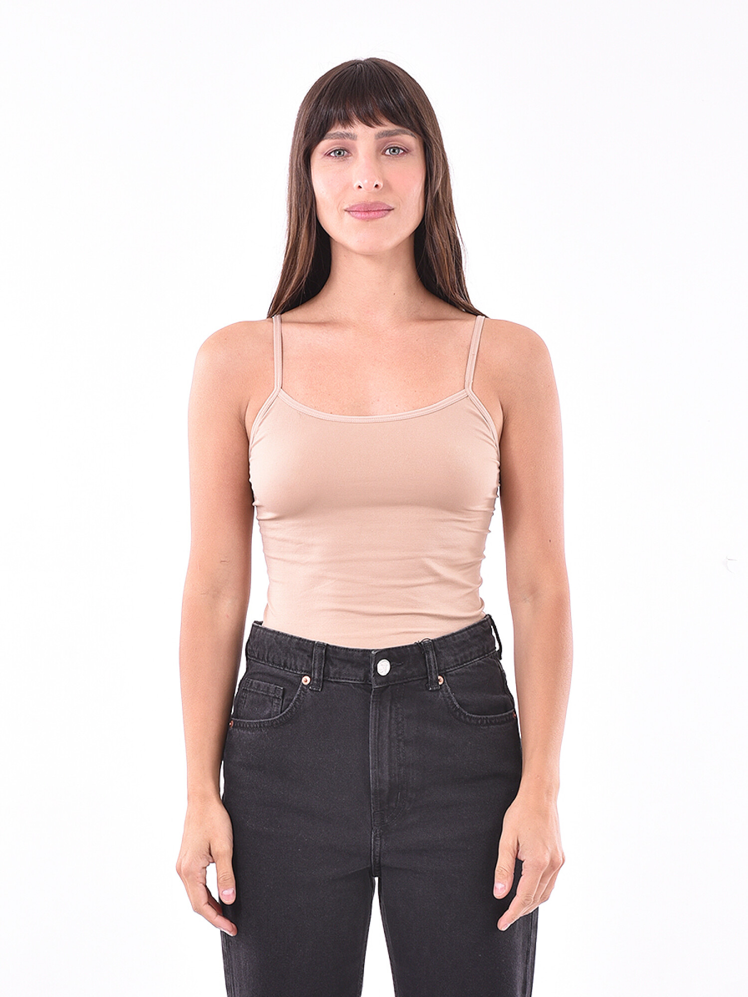 MUSCULOSA BASICA SEAMLESS - NUDE — Guapa