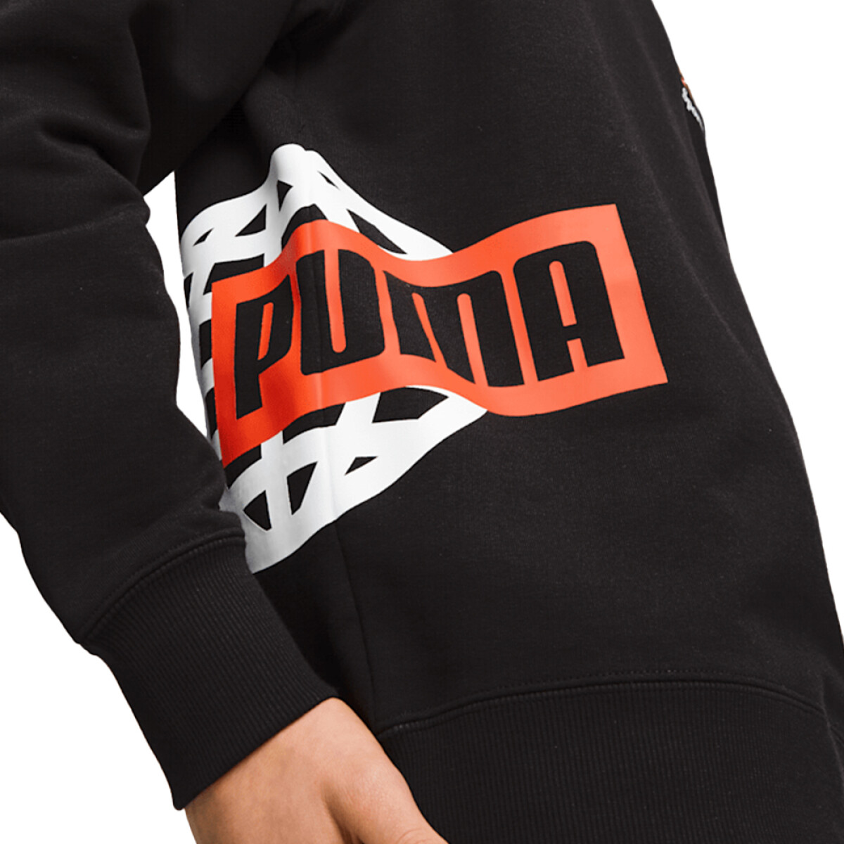 BUZO PUMA CLASSIC BRAND LOVE CREW - Black — Zooko
