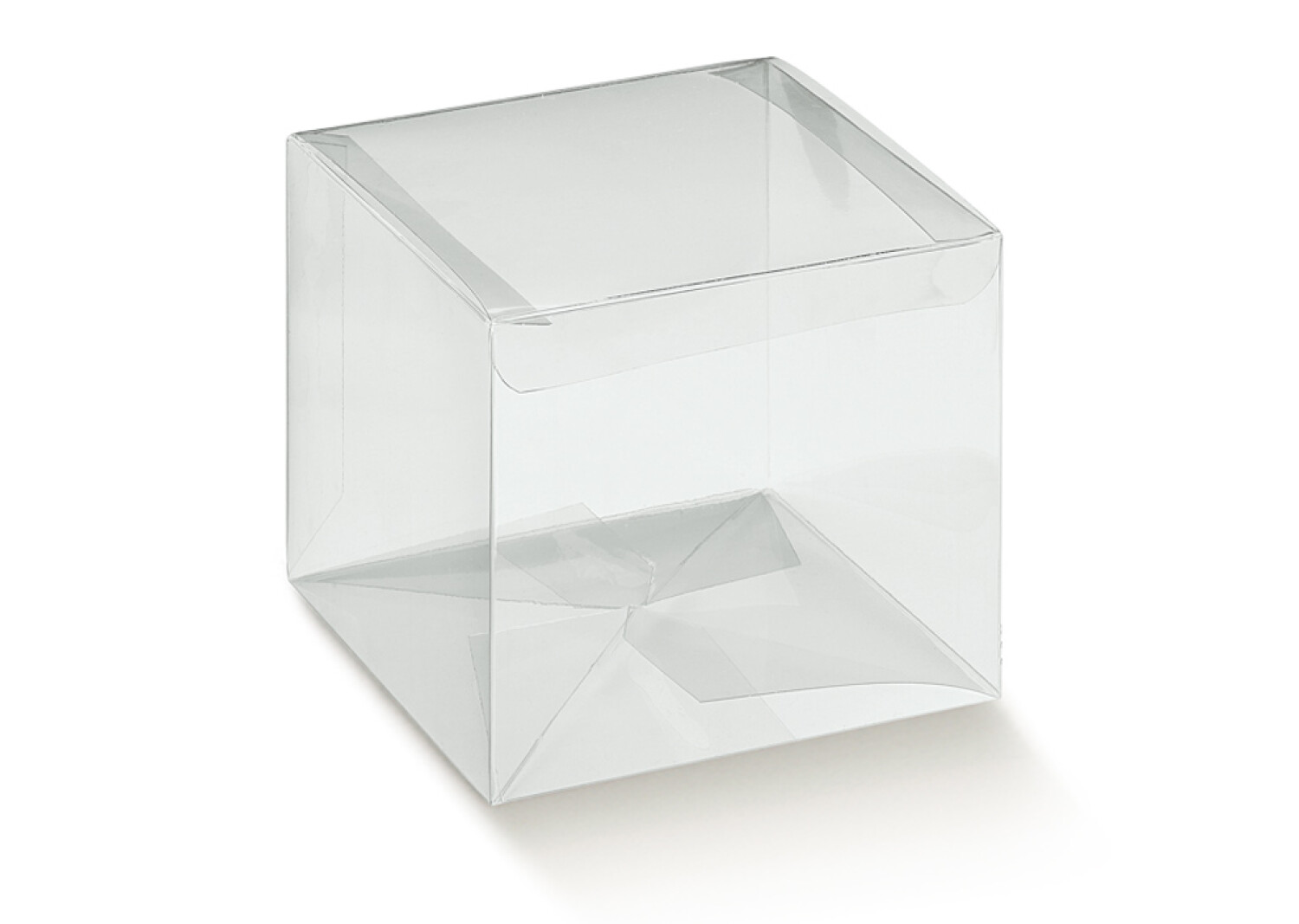 Caja transparente 12x12x8 cm. - TRANSPARENTE — PaperPack