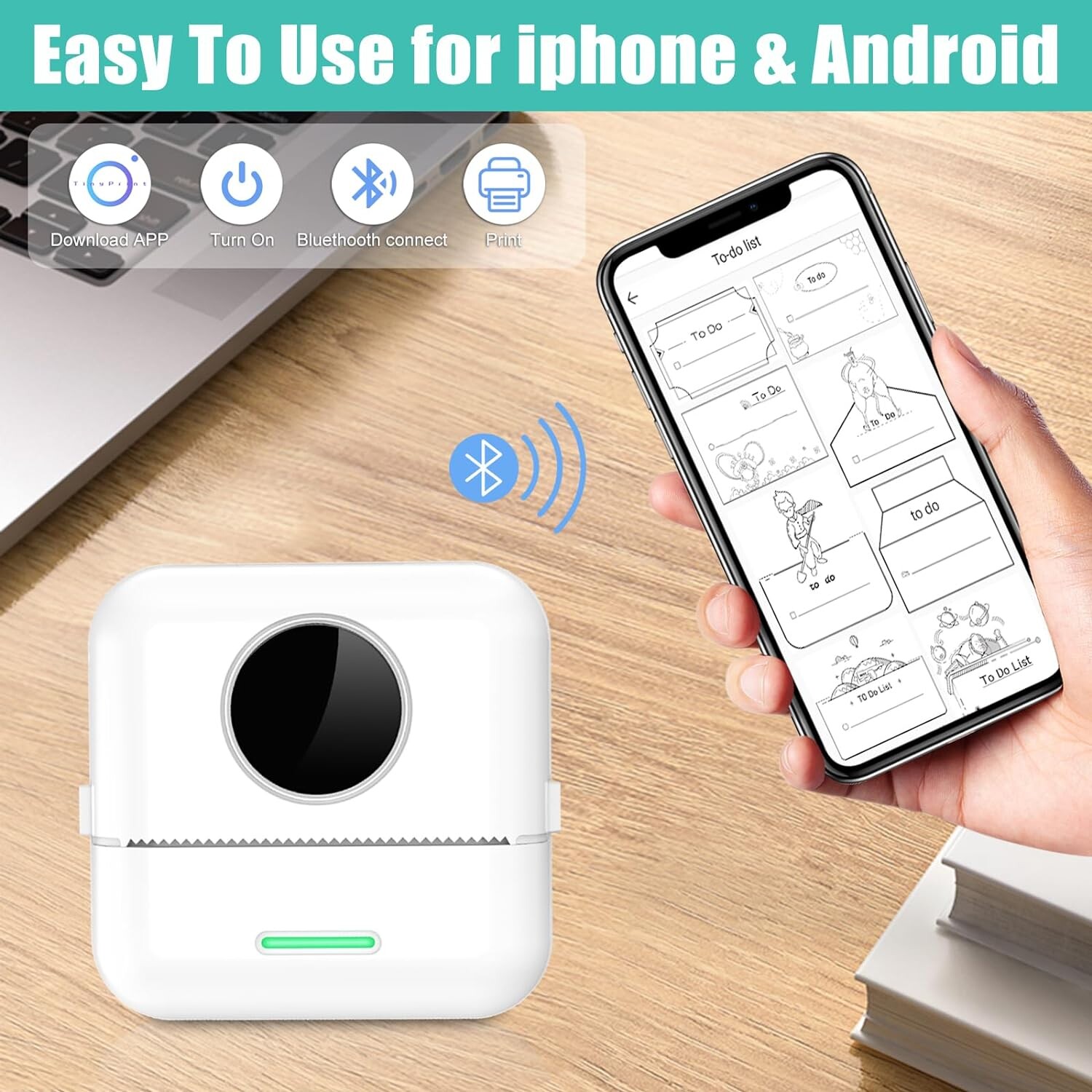 Mini Impresora Térmica Portátil Bluetooth — Universo Binario