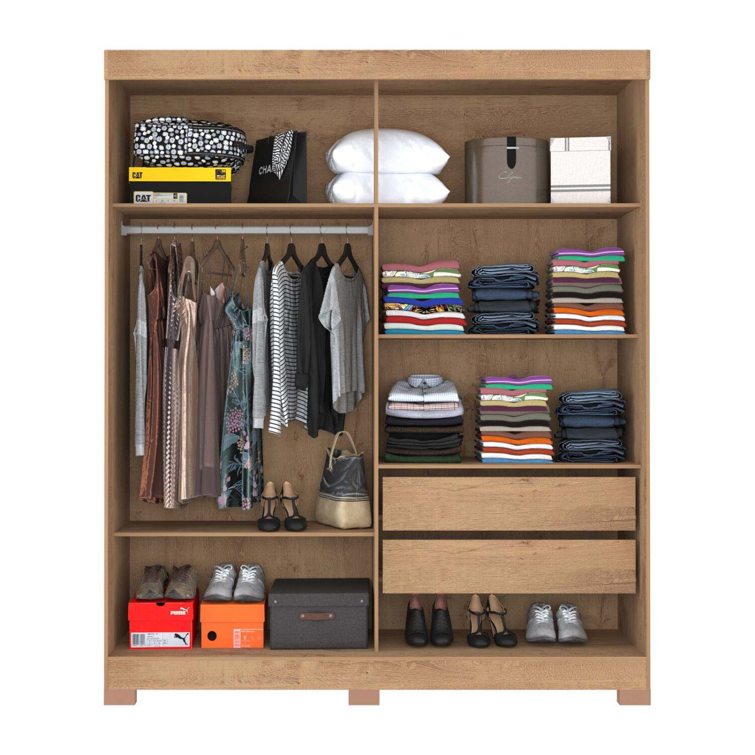 Placard Montana-f 2 Puertas Mdp Natural-beige — Divino