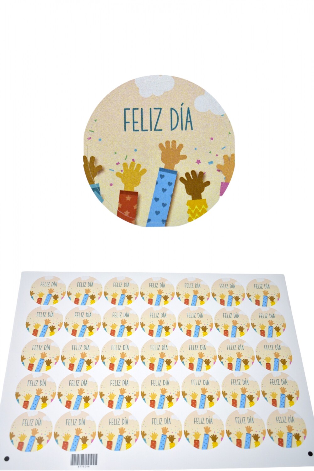 Stickers feliz dia plancha - DISEÑO 18 — PaperPack