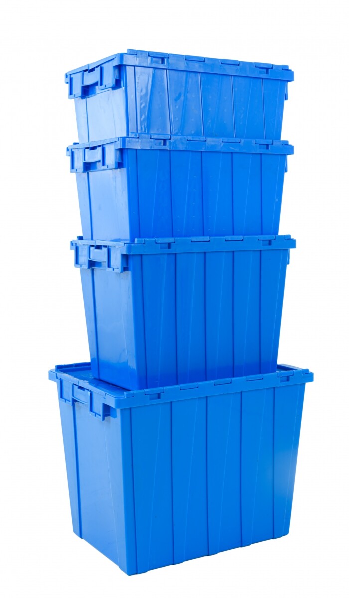 Cajon Logistico Plástico Azul — Mundo M