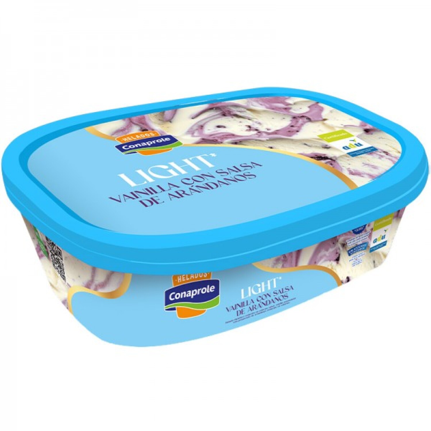 HELADO LIGHT VAINILLA CON SALSA DE ARANDANOS CONAPROLE 1LT — Hola ...