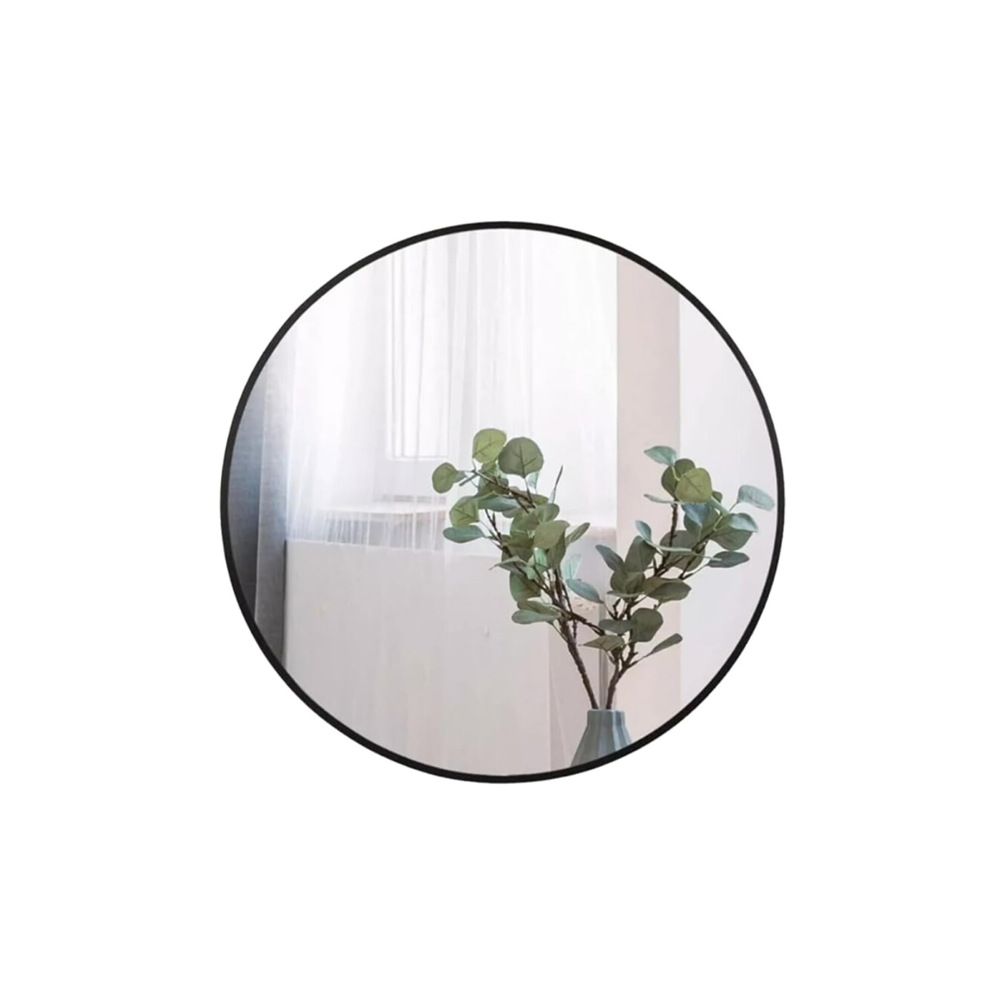 Espejo circular redondo de pared - Negro — Mis Petates