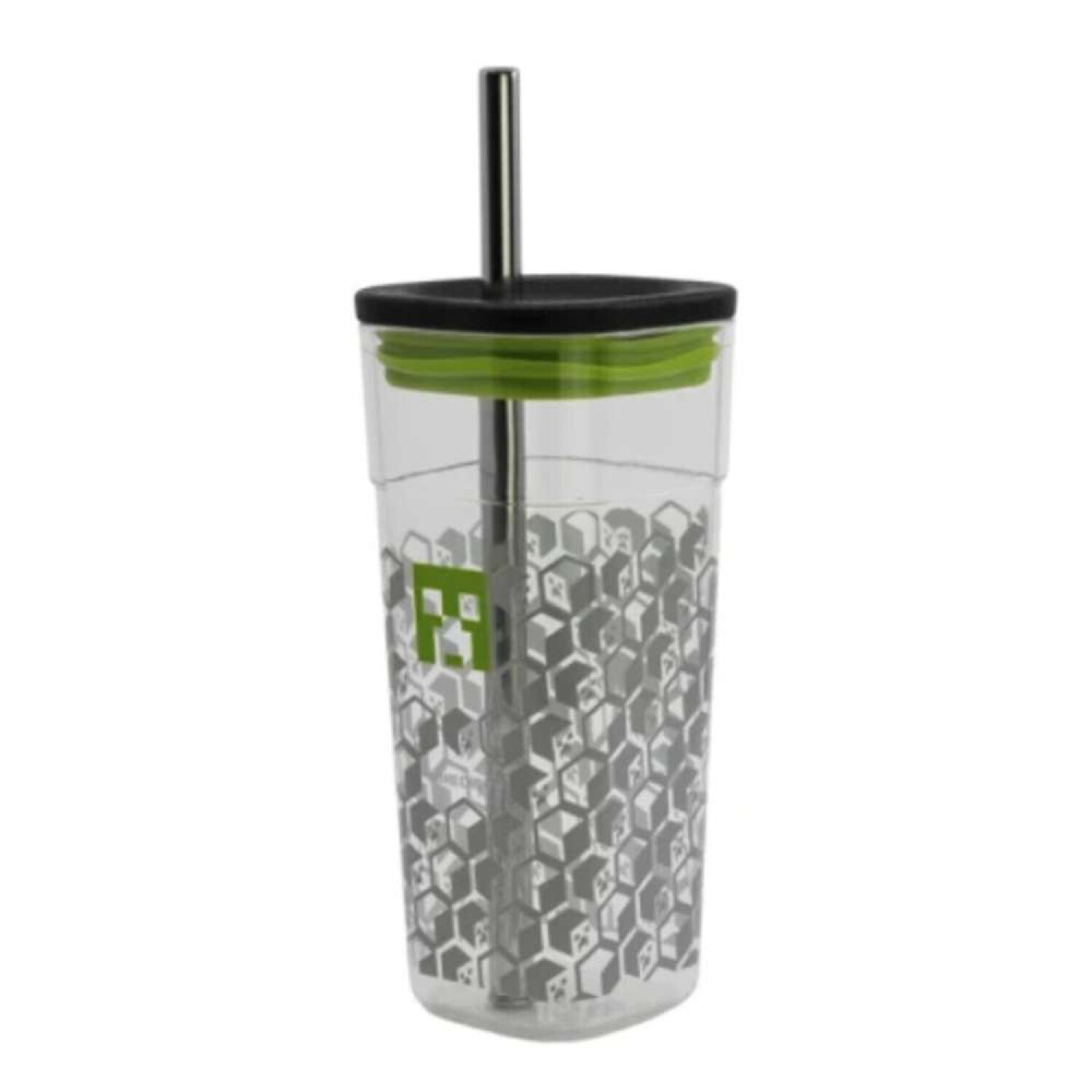 Vaso de acrílico con sorbito - Minecraft — Tienda Soy Santander