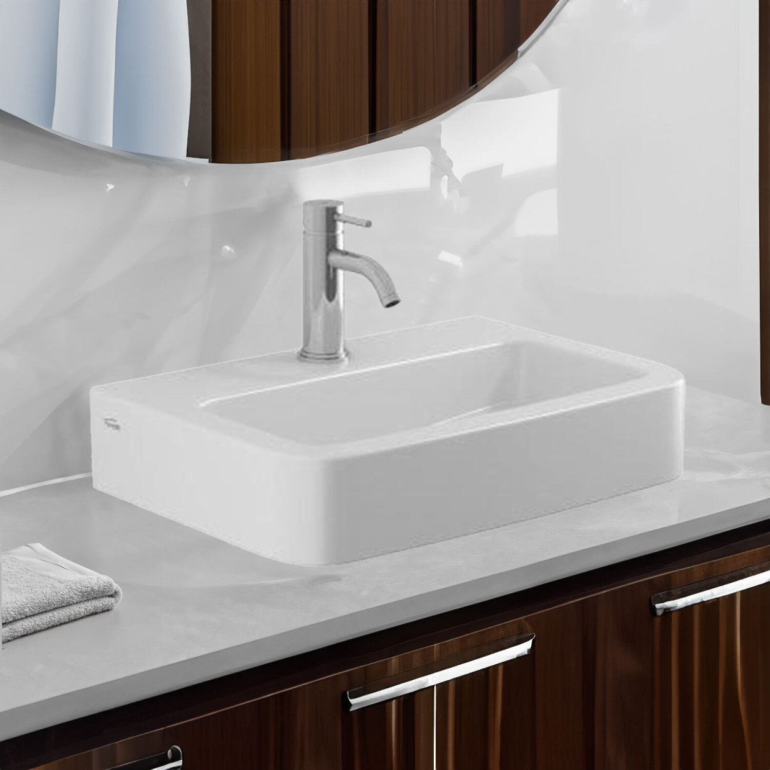Bacha Baño De Loza Color Blanco — Acher Cerámicas