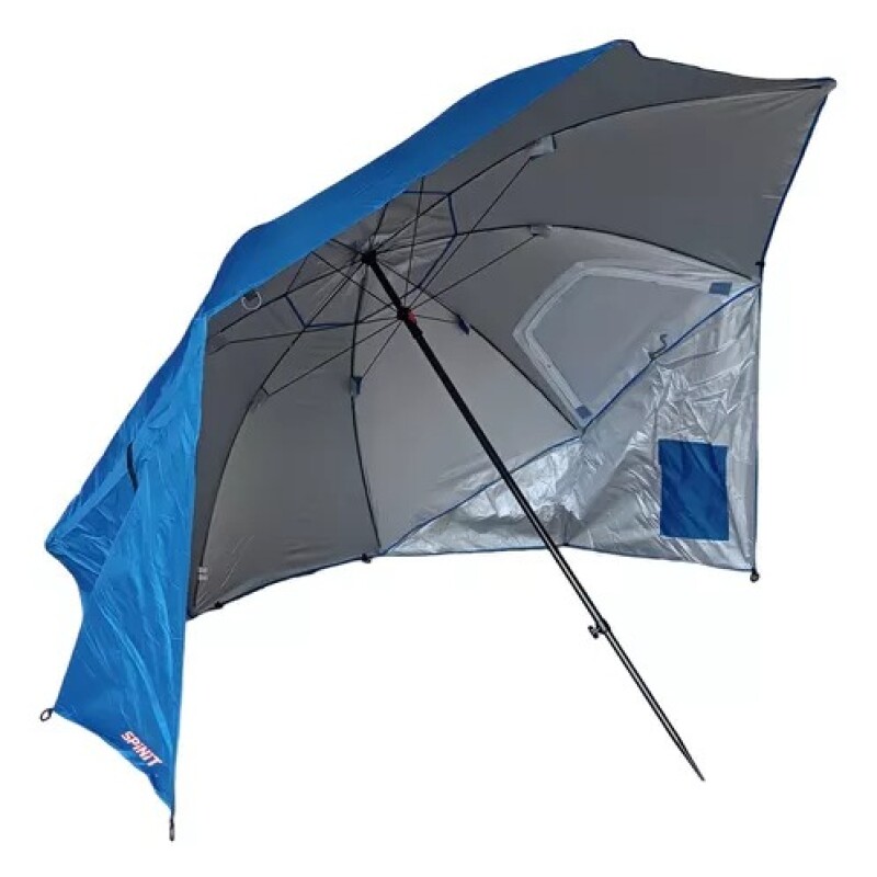 Sombrilla Toldo Playa UPF 50+ con Paneles Laterales | Protección Solar ...