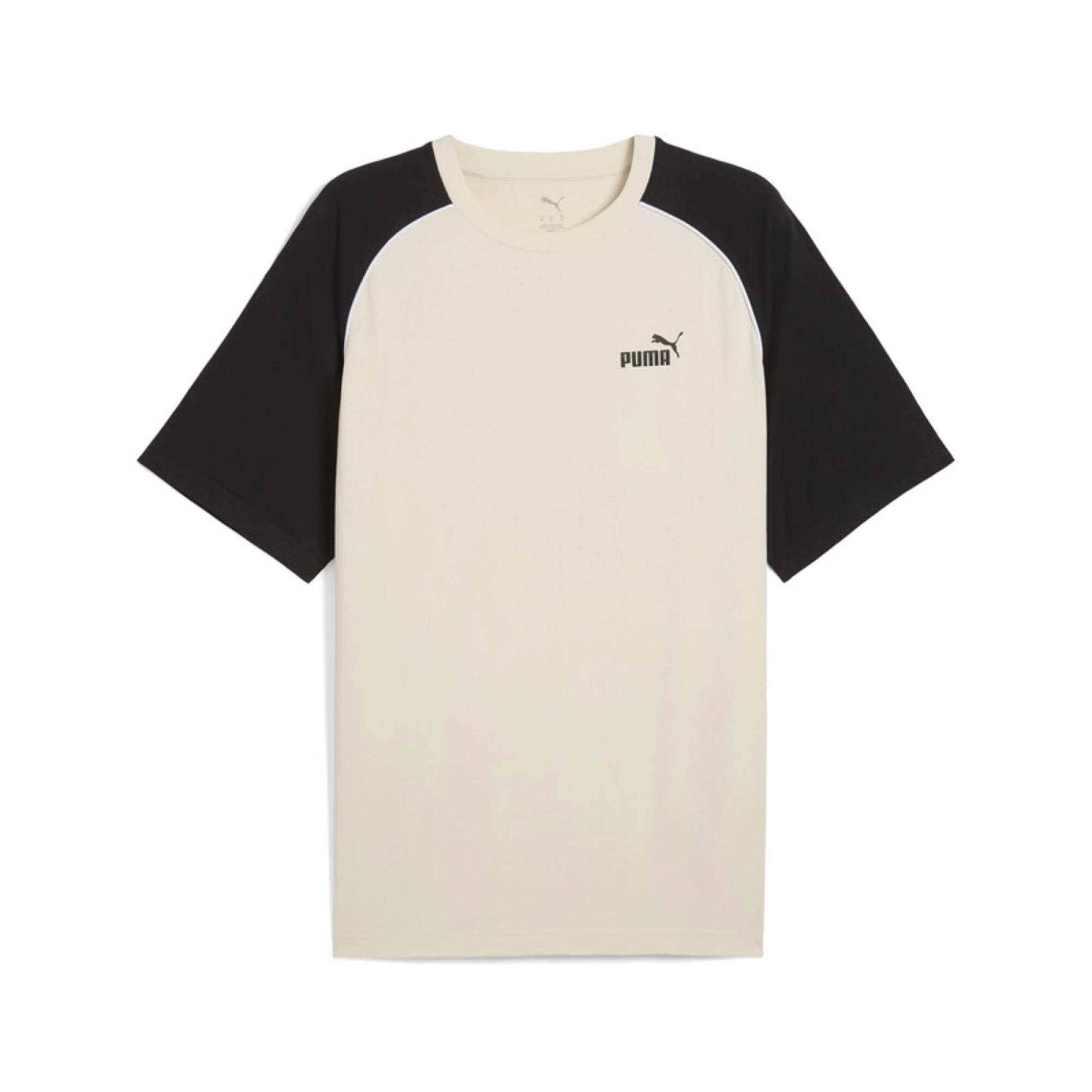 REMERA PUMA SPORT TEE - Beige & Black — Global Sports