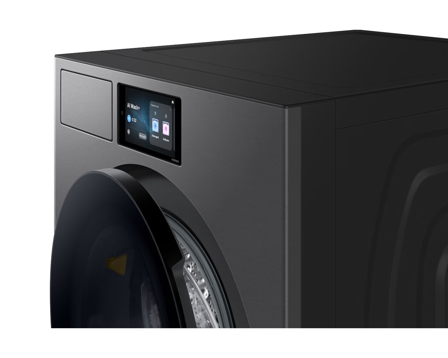 Lavarropas Samsung Bespoke AI 25 kg Negro con AI Ecobubble, Vapor ...
