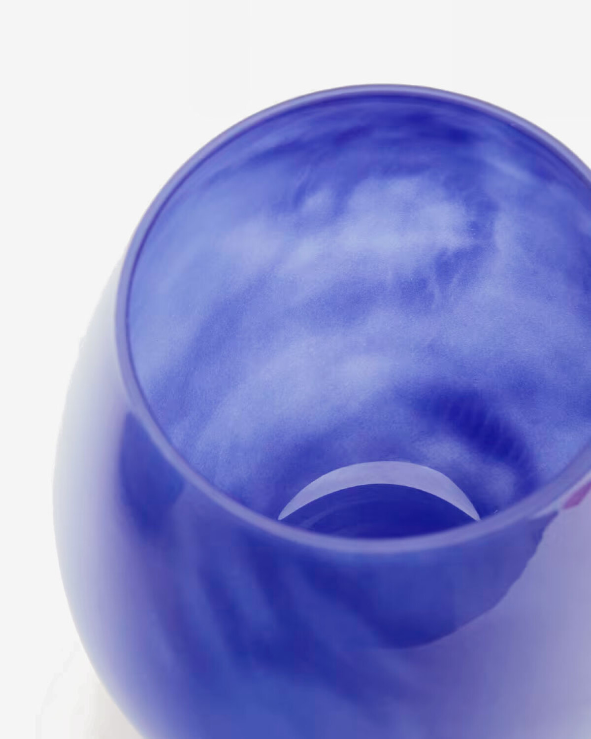 Jarrón Kelse de vidrio azul 21 cm — Kave Home