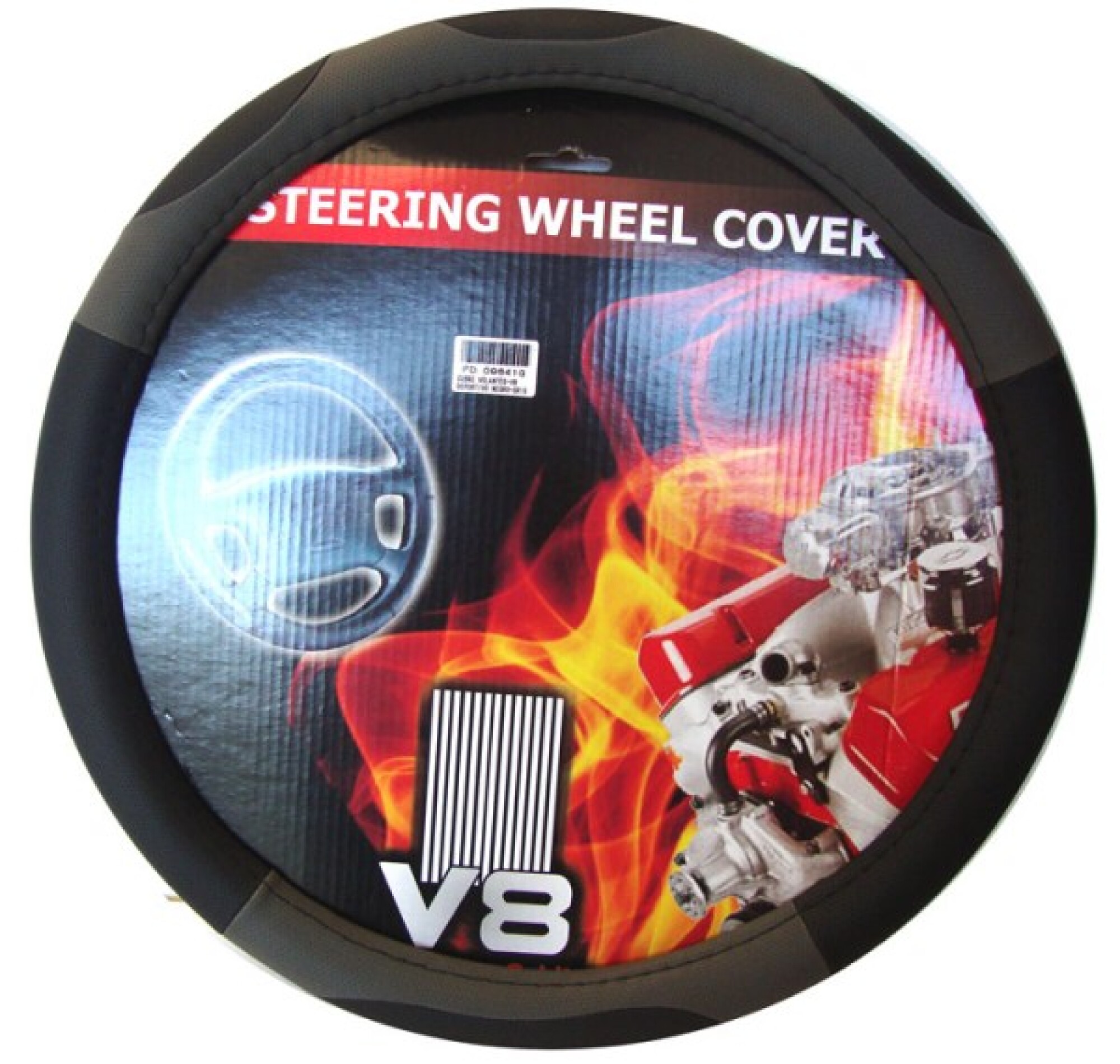 CUBRE VOLANTE - DEPORTIVO NEGRO-GRIS WESTON — Cymaco