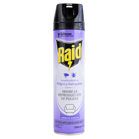 Insecticida Raid mata pulgas y garrapatas 390cc — El Clon