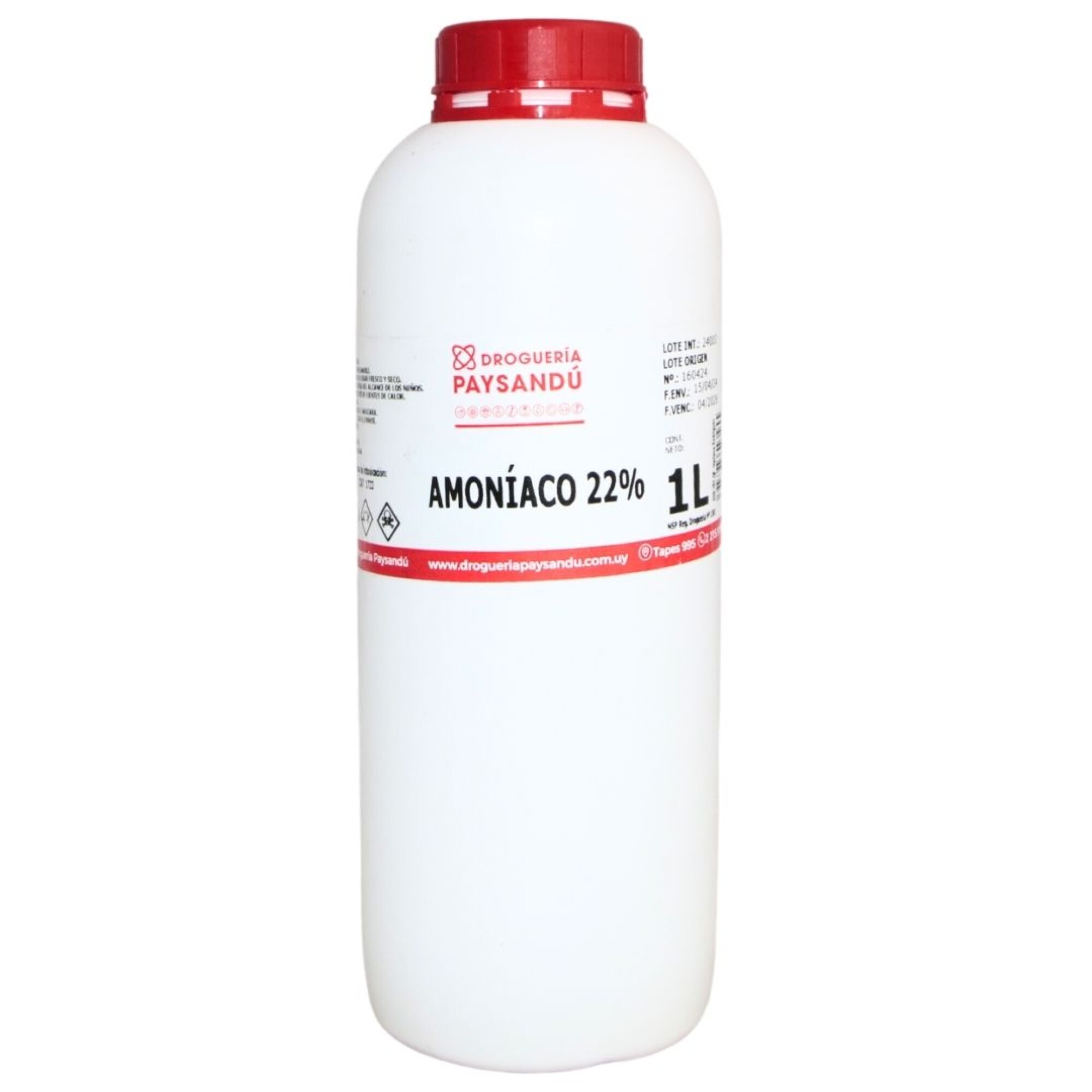 Amoníaco - 22% 1 L — Droguería Paysandú