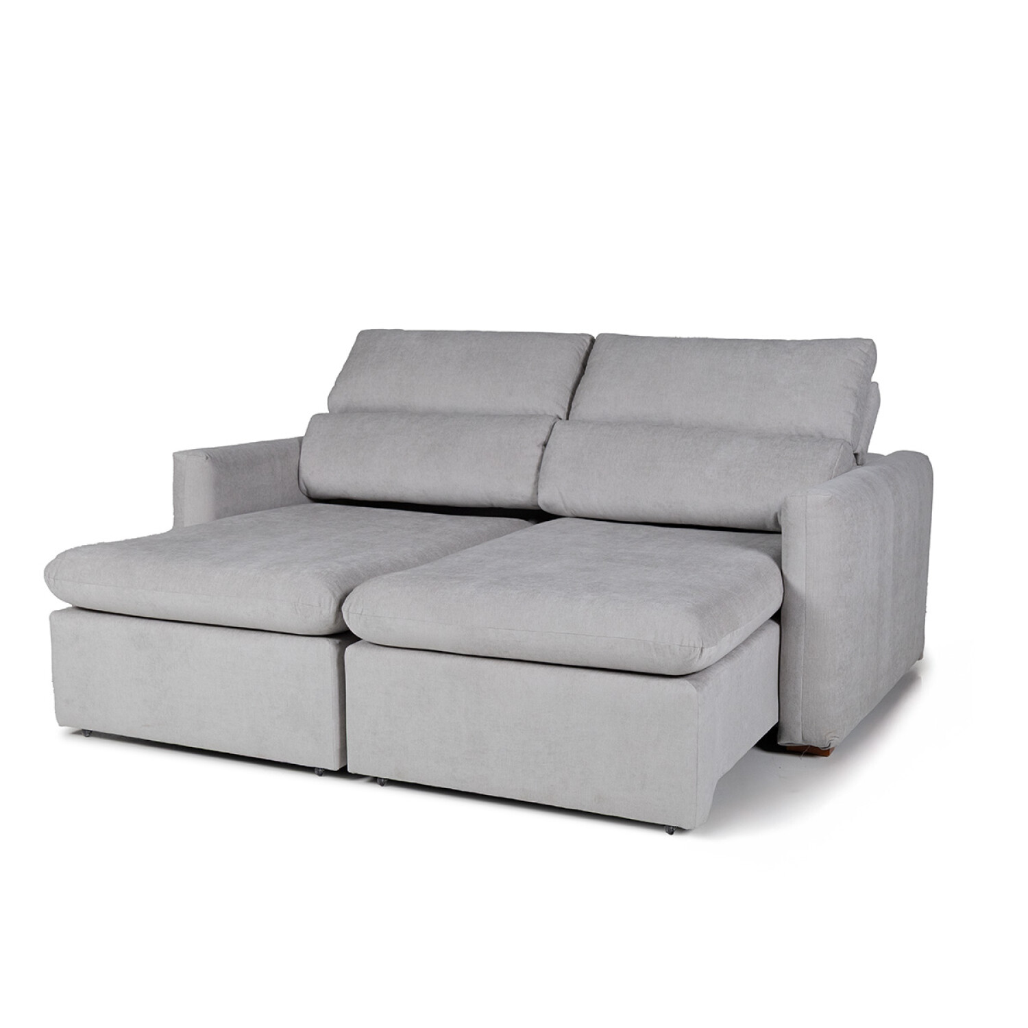 Sofá Dublin (Rebatible) - Microfibra - 2 cuerpos - 3013 (Gris) — NYR Uruguay
