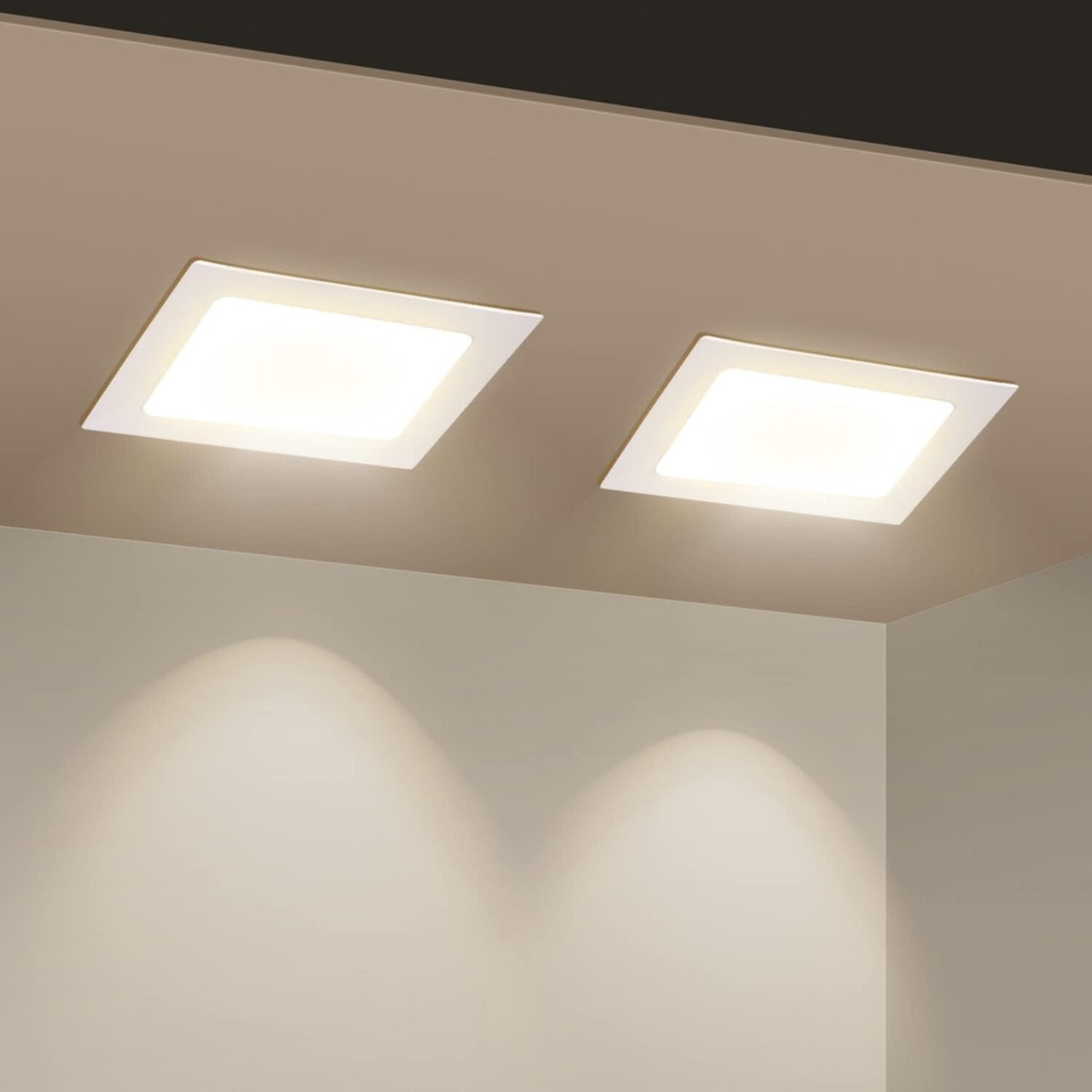 Set x4 Panel Led 30x30 24w Plafon Cuadrado Techo Luz Neutra — Atrix