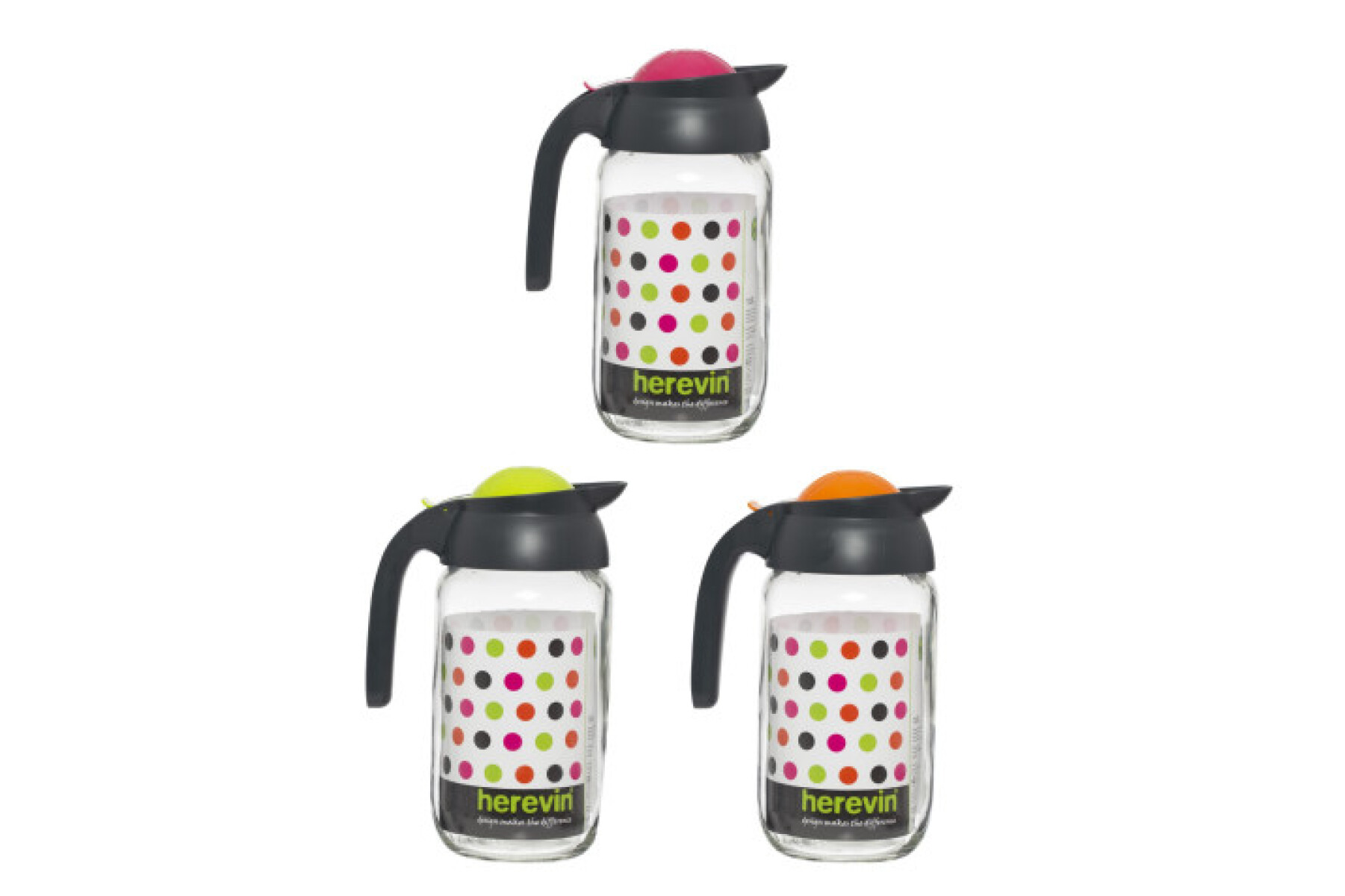 JARRA HEREVIN VIDRIO 1.5LT ASA Y TAPA PLASTICA COMBINADA — El Clon