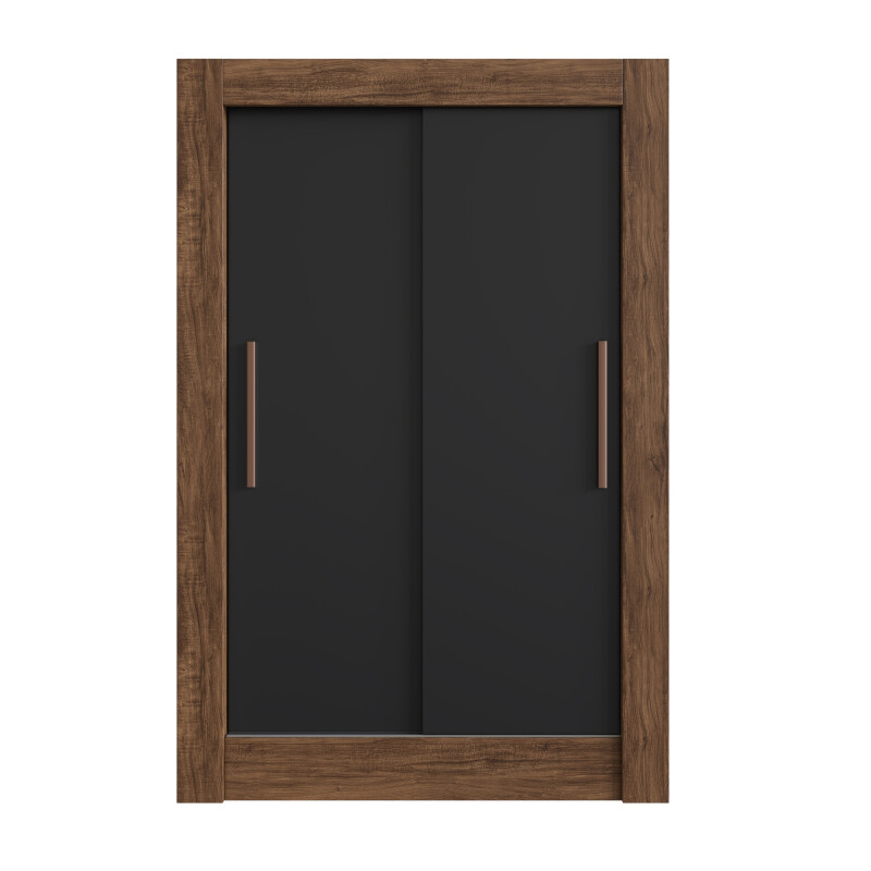 Ropero Placard 2 Puertas Corredizas Dormitorio - Negro — Mundo Shop