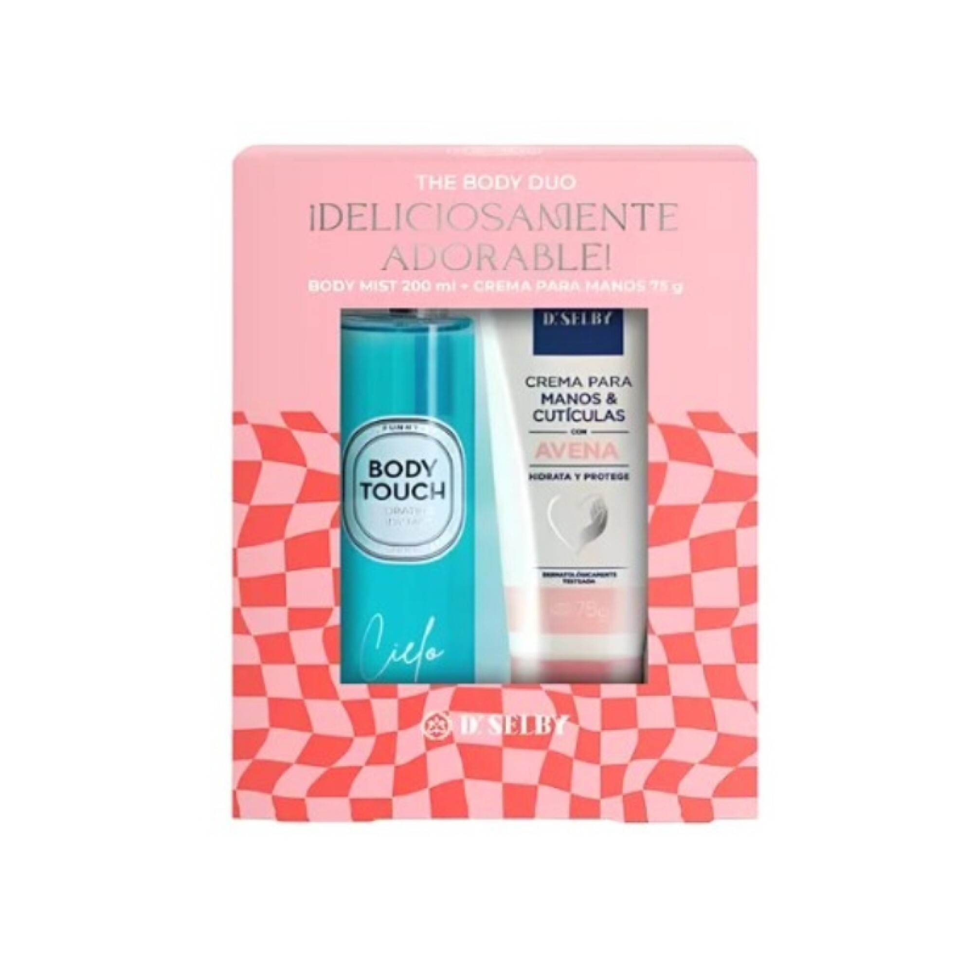 Estuche obsequio Body Touch Cielo + Cr. de manos Avena — Farmacia Don Bosco