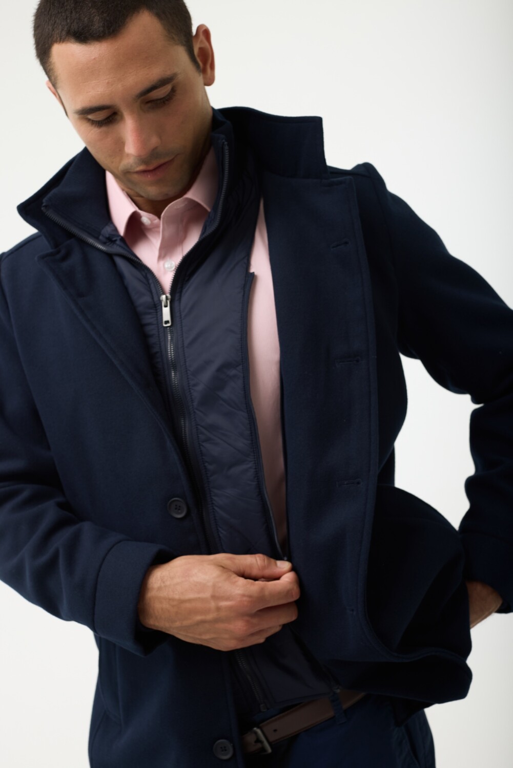 Gaban con pechera desmontable - Azul Marino — ALTOCONCEPTO