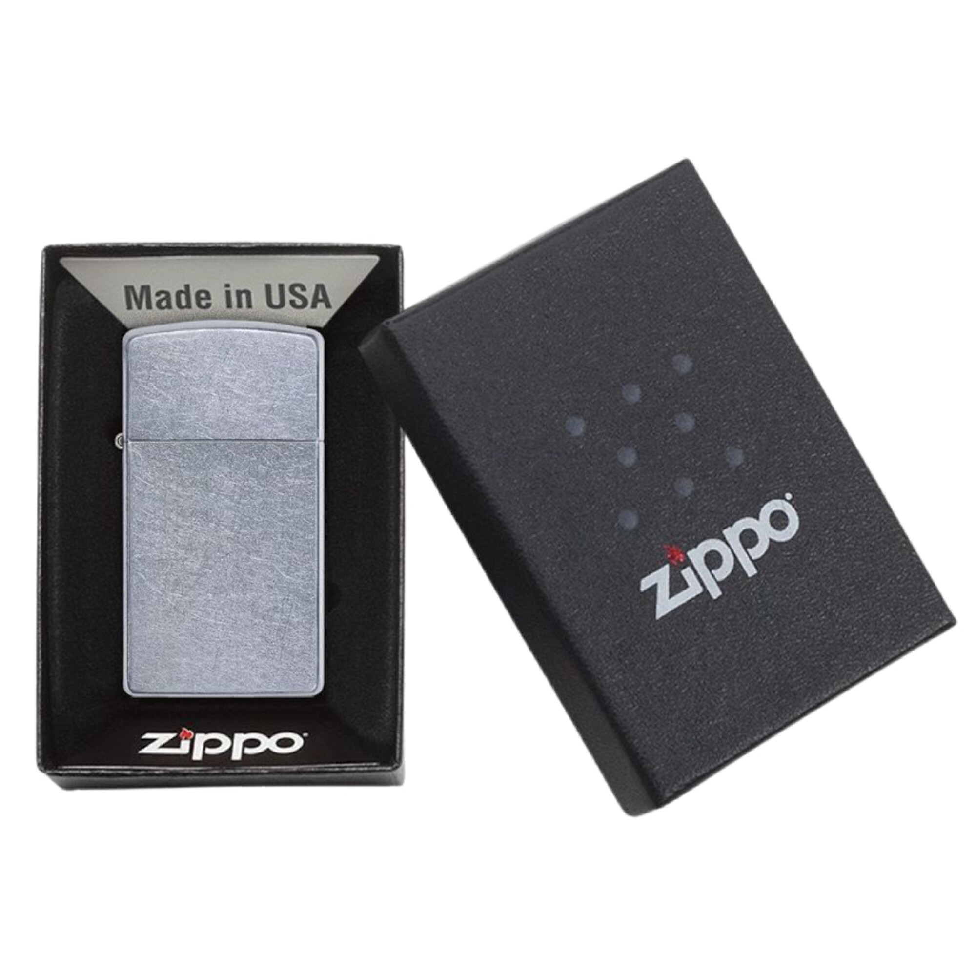 Encendedor Zippo Slim Street Chrome - 1607 — Aventureros