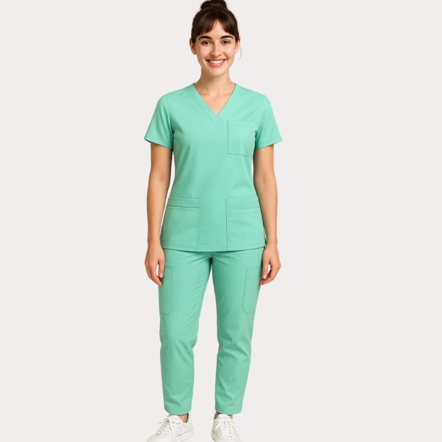 Set Médico Elastizado dama ARGON - Aqua — TextilShop