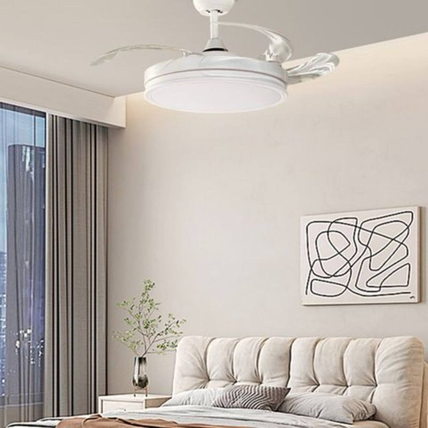 VENTILADOR LED CLASSIC 30W 42' 3CCT C/ CONTROL 100-240V — Luminotecnia