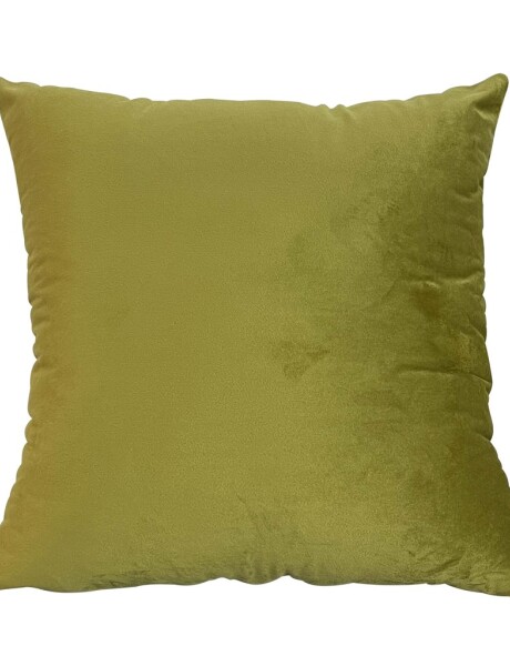 ALMOHADON VELVET 40x40CM VERDE LIMA — Deco Hogar