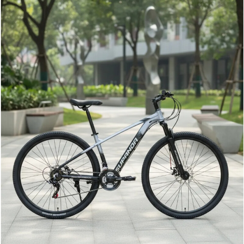 Bicicleta Montaña Aluminio 21 Vel Rodado 29 Cambio Shimano - Gris Claro ...