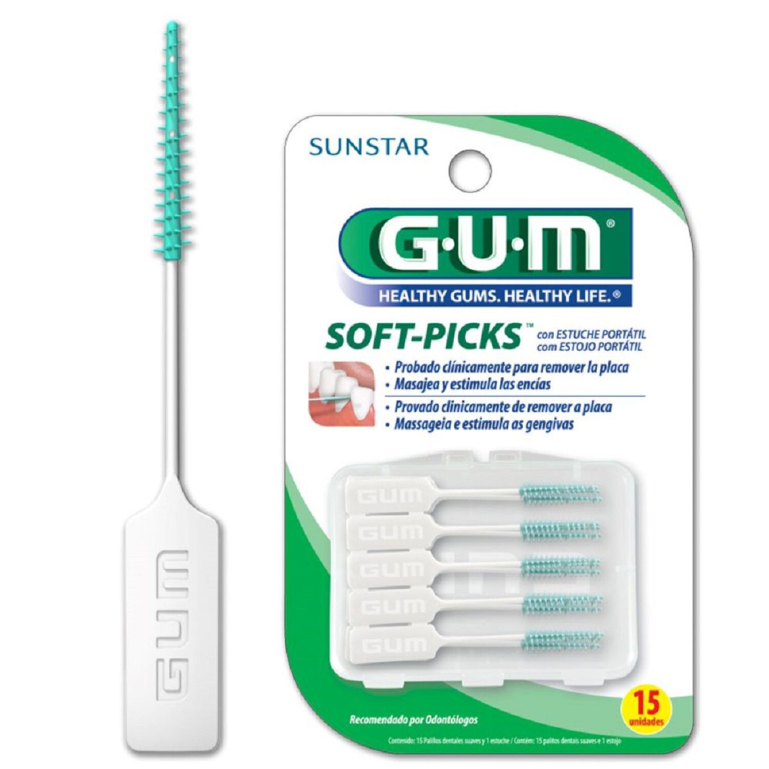 GUM SOFT PICK ORIGINAL PAQ. X 15 UNIDADE — Farmacenter