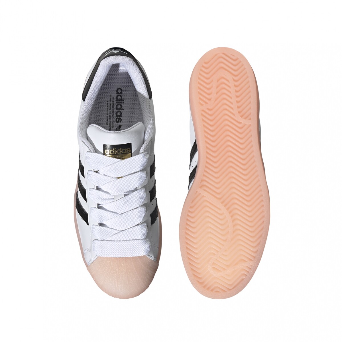 adidas SUPERSTAR - Cloud White / Core Black / Haze Coral — Zooko