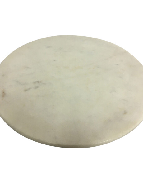 PLATO MARMOL D.28 H1.3 CM BLANCO — Deco Hogar