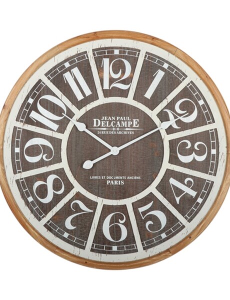RELOJ DE PARED MDF D68X68X3.8CM NUMEROS ENCUADRADOS — Deco Hogar