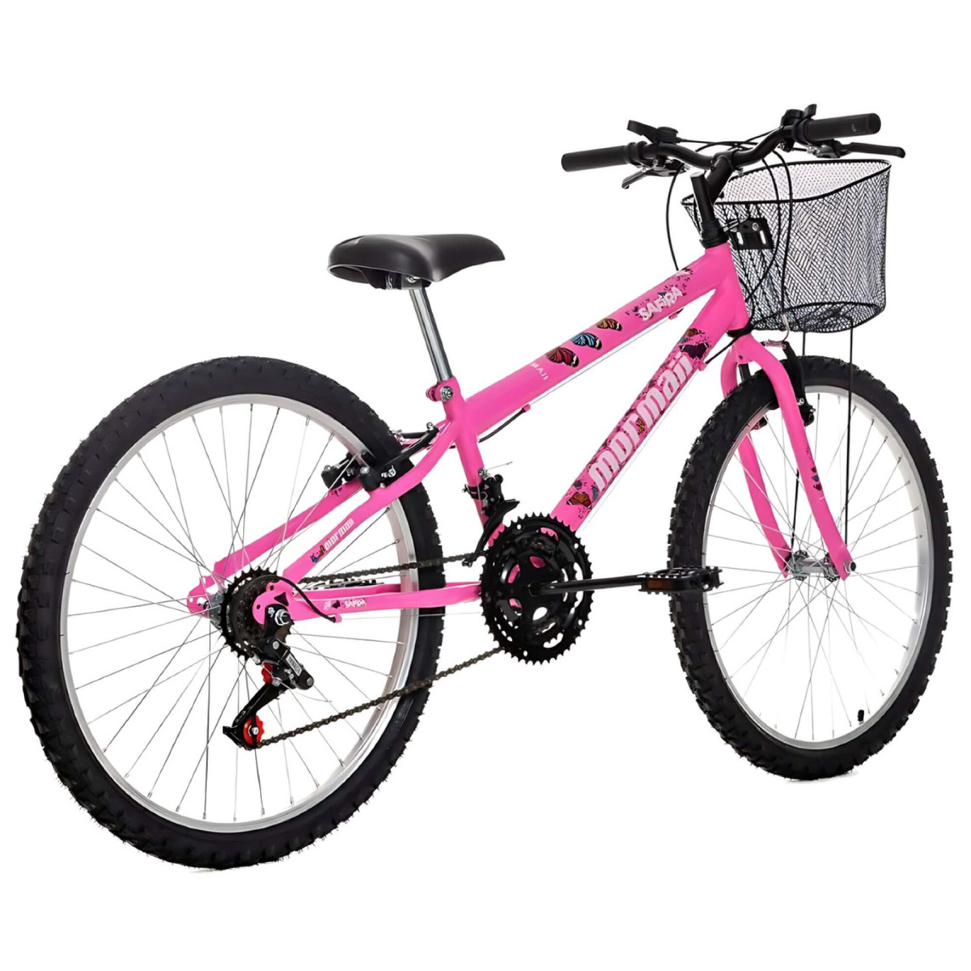Bicicleta Mormaii Safira Eco Rodado 24 Rosa Chicle (pausada) — La Tentación