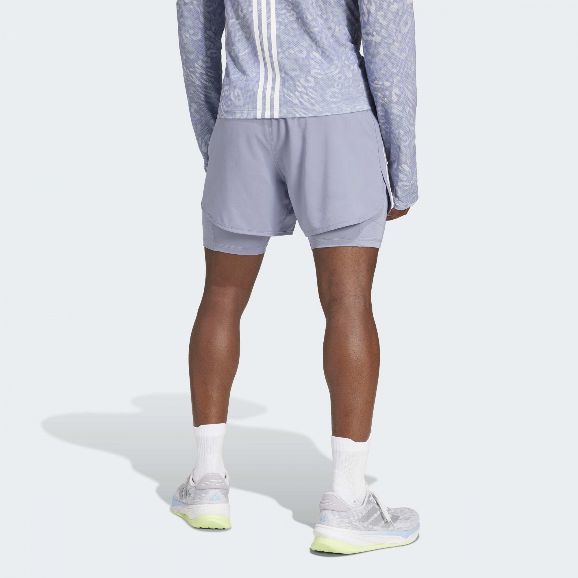 Short Adidas Own The Run 2 en 1 - Violeta — Pricebox