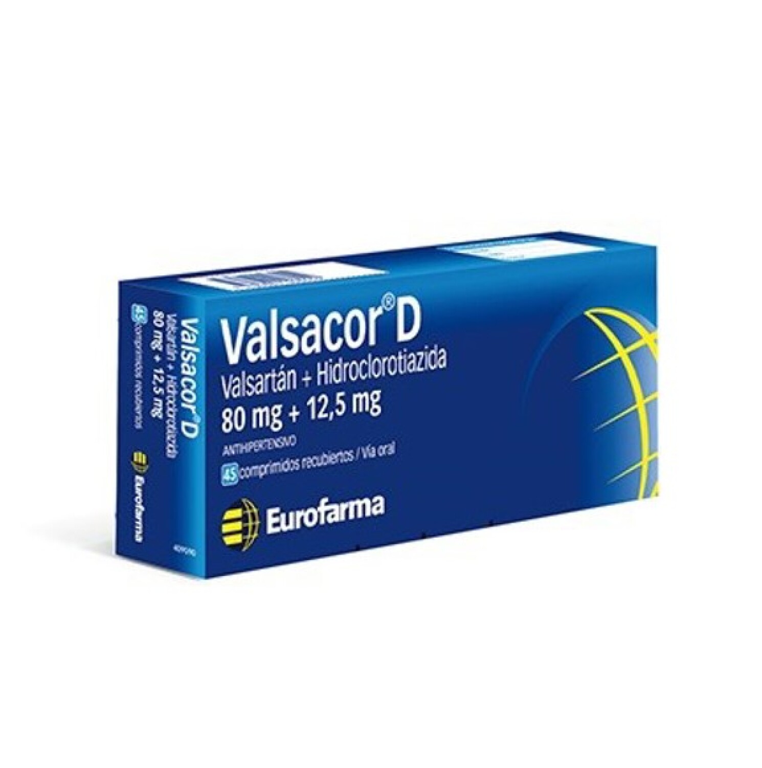 Valsacor D 80 mg./12.5 mg x 45 COM — San Roque